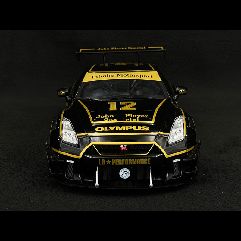 Nissan GT-R R35 2022 LB Walk JPS Body Kit Type 2 Black / Gold 1/18 ...