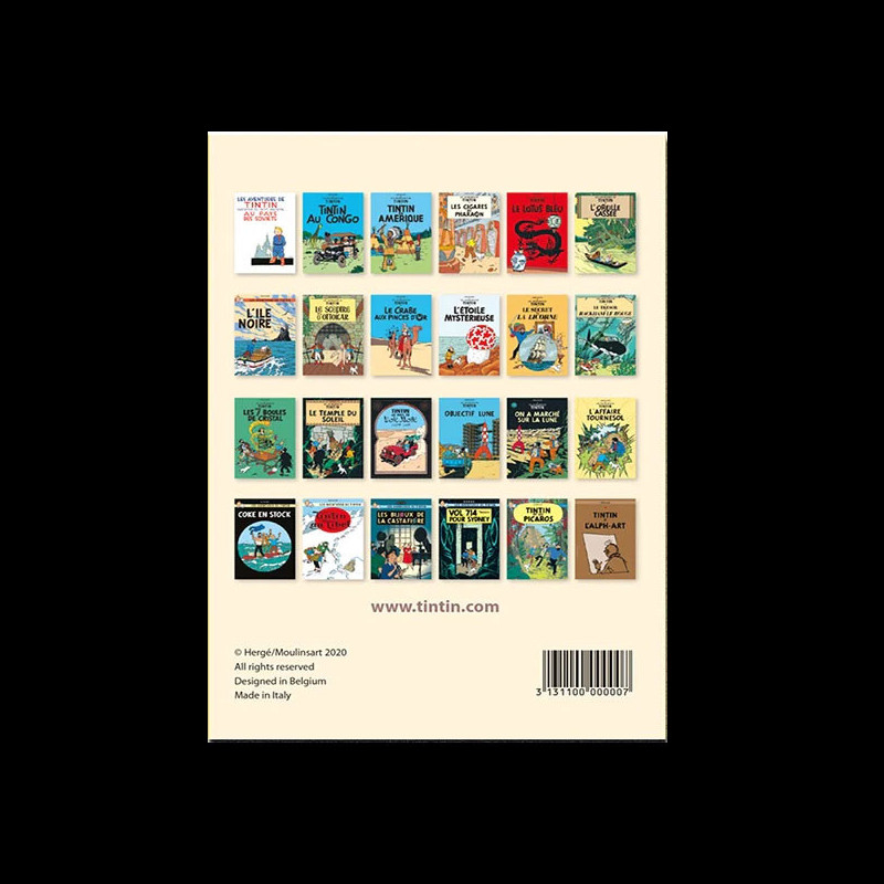 Tim und Struppi Postkarten Comic-Cover 24er Set 10 x 15 cm 31311