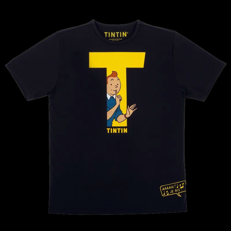Tim und Struppi T-Shirt T Schwarz 00896100 - Herren