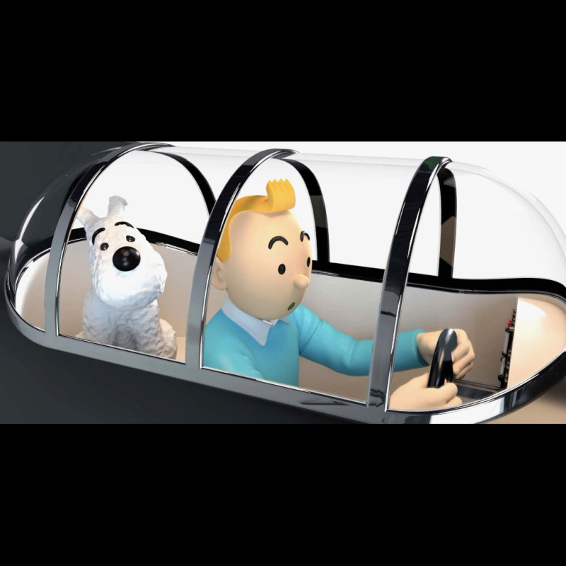 Tintin Shark Submarine - Red Rackham's Treasure Resin 77 cm 40029