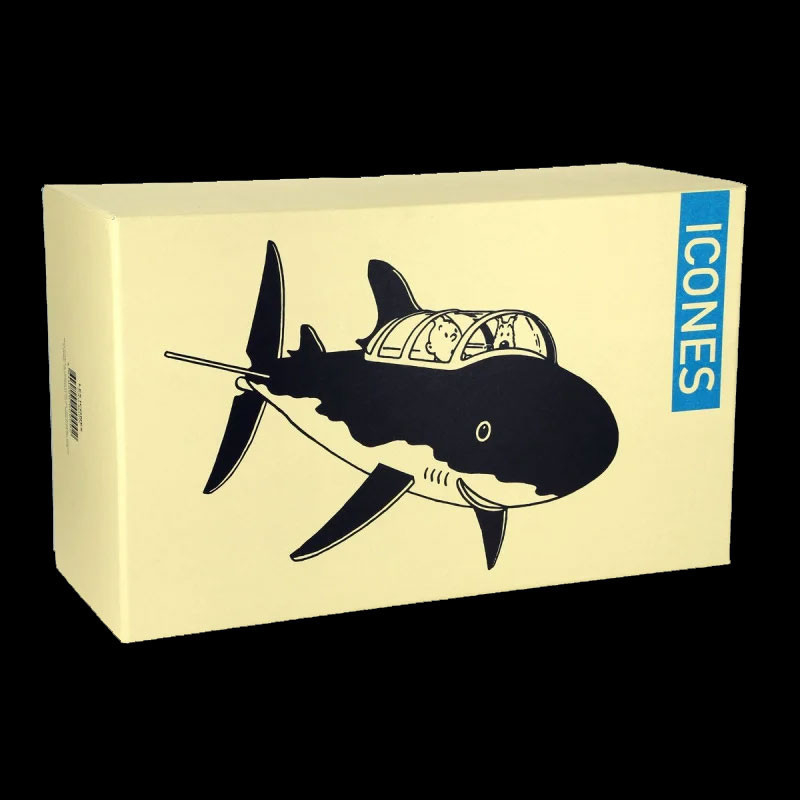 Shark Submarine Tintin - Red Rackham's Treasure Resin 26,5 cm 46402