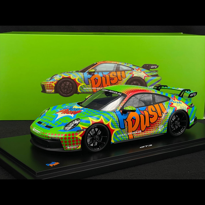 Porsche 911 GT3 Type 992 Push Push 2022 Multicolour 1/18 Spark ...