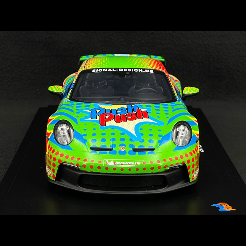 Porsche 911 GT3 Type 992 Push Push 2022 Multicolour 1/18 Spark ...