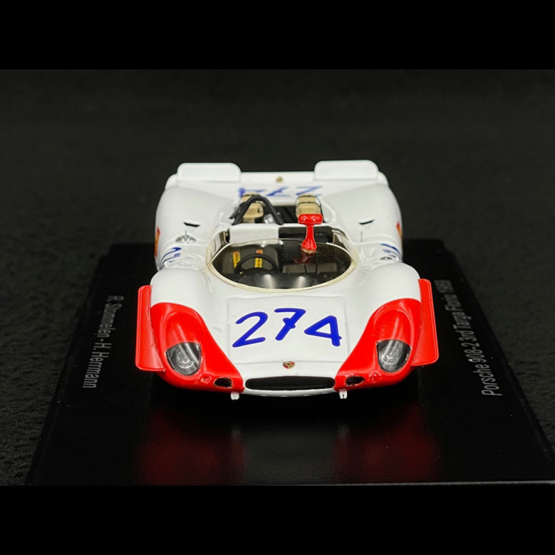 Porsche 908 /02 n° 274 3ème Targa Florio 1969 Hans Herrmann 1/43 Spark S9246