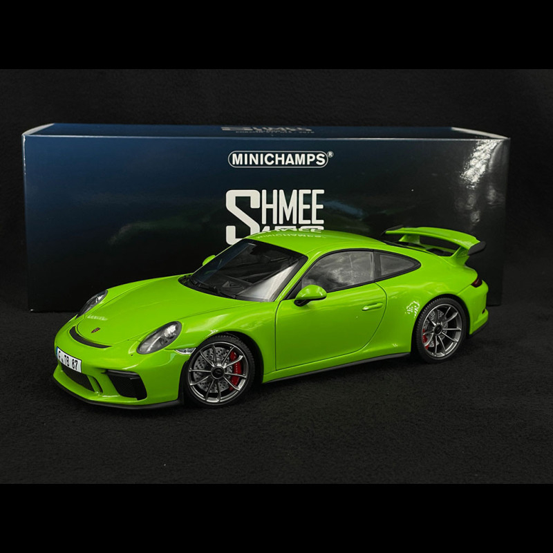 Porsche 911 GT3 Type 991 2018 Shmee 150 Yellow Green 1/18 Minichamps ...