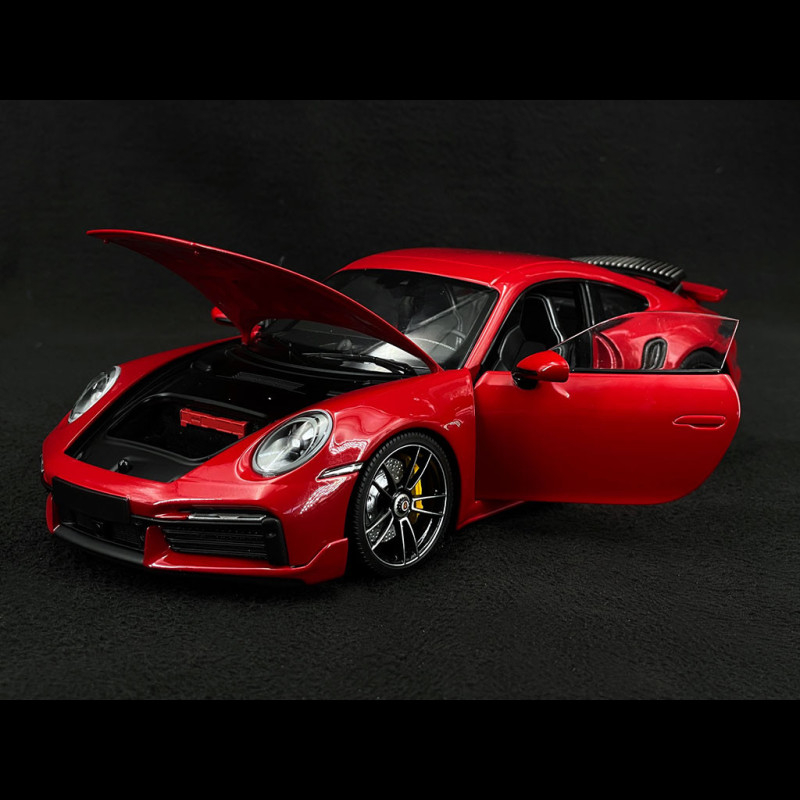 Porsche 911 Turbo S Coupe Sport Design Type 992 2021 Carmine Red 1/18 ...