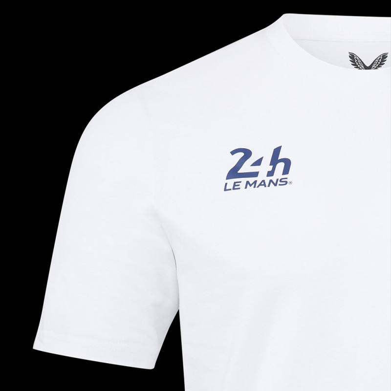 24h Le Mans T-Shirt Centenary SpeedCar pattern White - men
