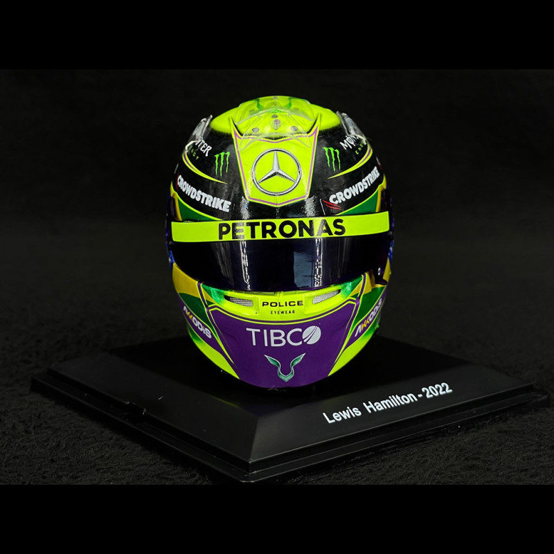 Lewis Hamilton Helm Mercedes-AMG Nr 44 Platz 2. 2022 Brazil F1 Grand ...