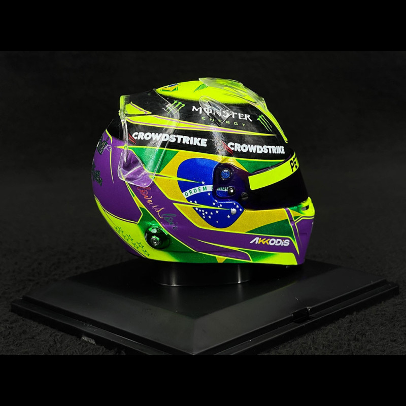 Lewis Hamilton Helm Mercedes-AMG Nr 44 Platz 2. 2022 Brazil F1 Grand ...