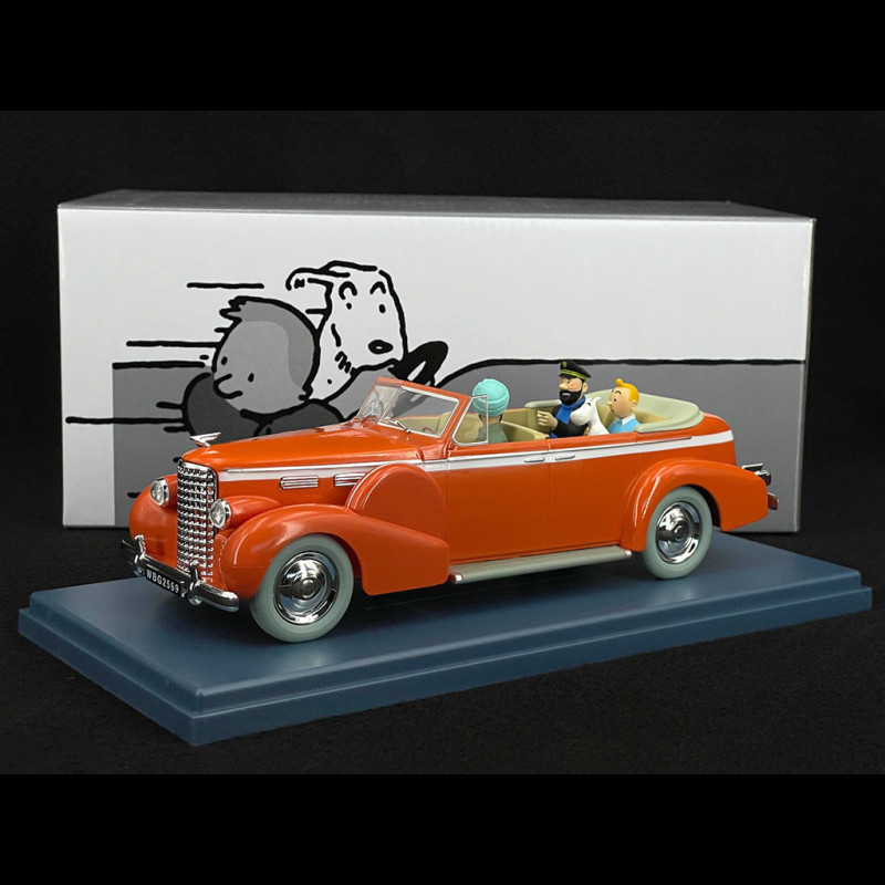 Tim Cadillac Fleetwood Das New-Delhi-Taxi - Tim in Tibet Orange 1/24 29903