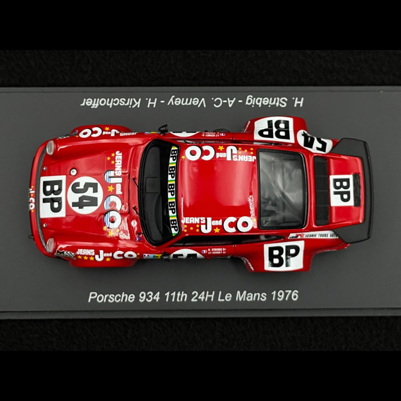 Porsche 934 Turbo n° 54 5ème de classe 24h Le Mans 1976 Louis Meznarie ...