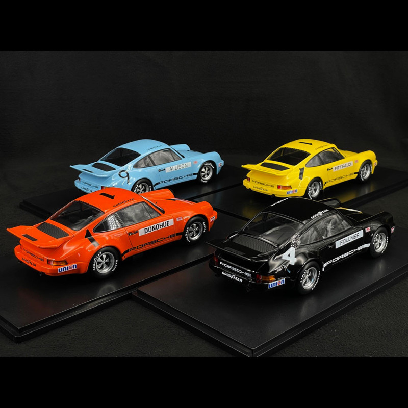 Set of 4 Porsche 911 Carrera 3.0 RSR IROC 1974 1/18 Werk83