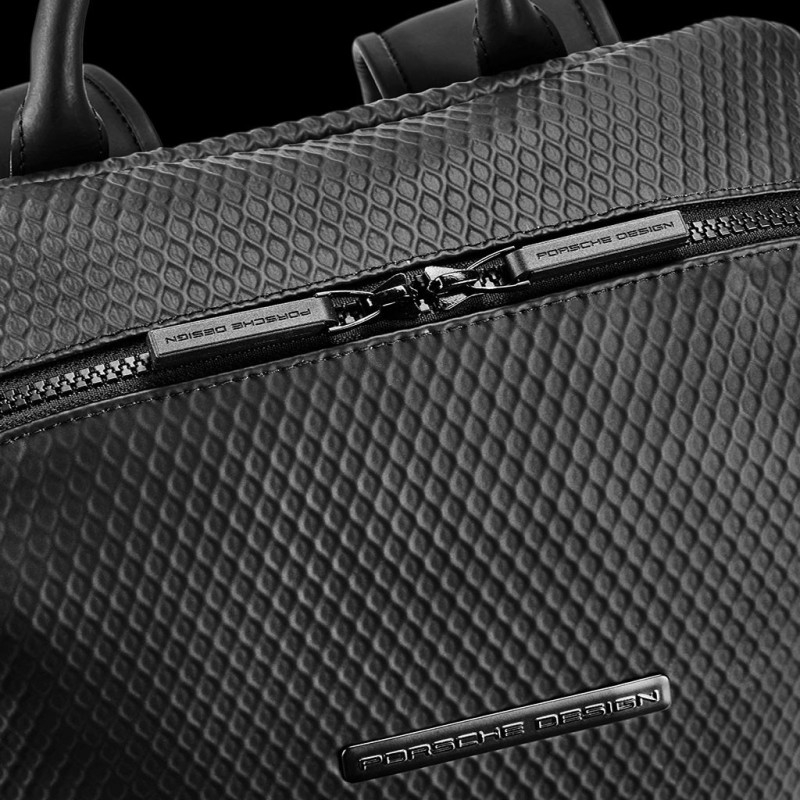 Porsche Design Backpack compact format Faux leather Black Studio ...