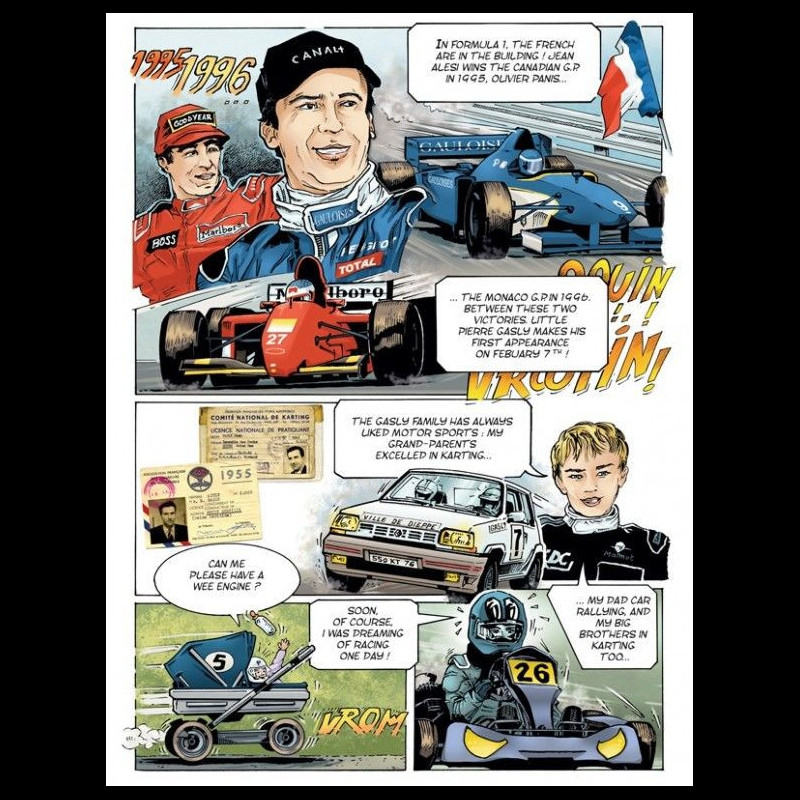 Pierre Gasly Comicbuch Objective F1 Signiertes - Christophe Depinay
