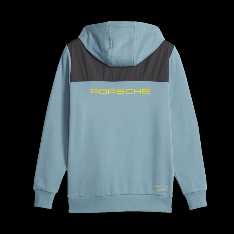 Porsche Jacket Turbo Puma Blue / Black Hooded Jacket 621023-02 - Men