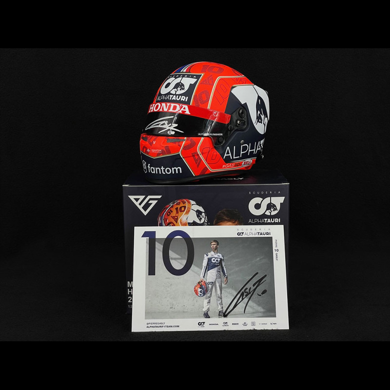 Pierre Gasly Signed Helmet F1 Season 2021 1/2