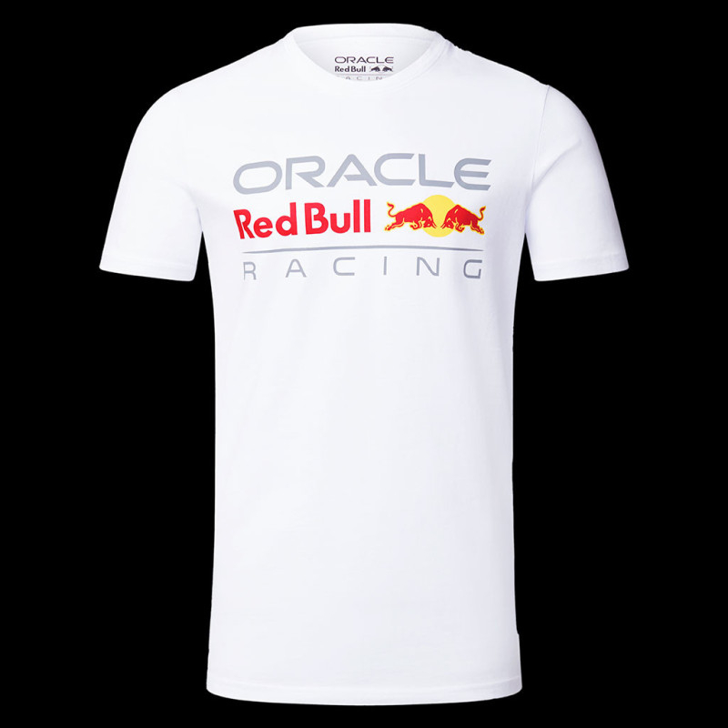 Red Bull T-shirt Verstappen White Logo Core White TU3307 - Unisex