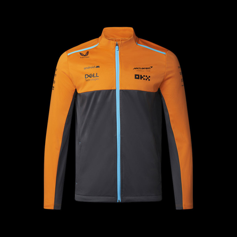 McLaren Softshell Jacket F1 Norris Piastri Phantom Grey / Papaya Orange ...
