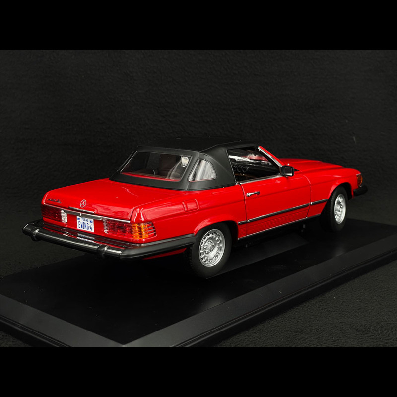Mercedes-Benz 450 SL US Version 1975 Bobby Ewing Dallas Red 1/18 Norev ...
