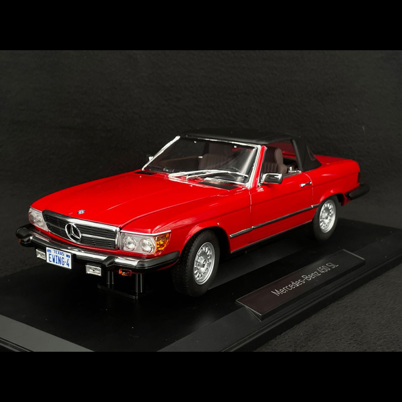 Mercedes-Benz 450 SL US Version 1975 Bobby Ewing Dallas Rot 1/18 Norev ...