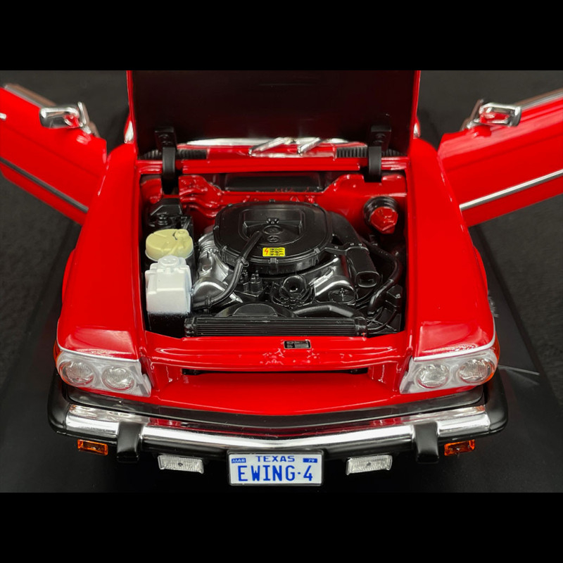 Mercedes-Benz 450 SL US Version 1975 Bobby Ewing Dallas Red 1/18 Norev ...