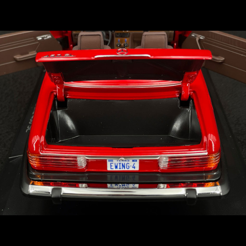 Mercedes-Benz 450 SL US Version 1975 Bobby Ewing Dallas Red 1/18 Norev ...