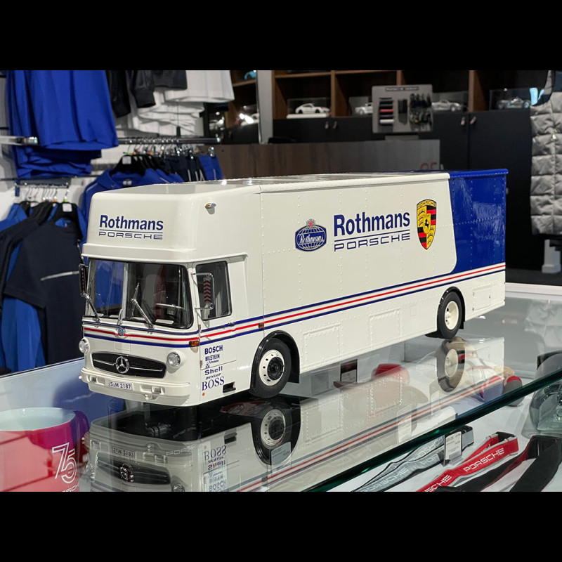 Camion Mercedes-Benz O317 Porsche Rothmans 1984 Blanc 1/18 Schuco 450032800