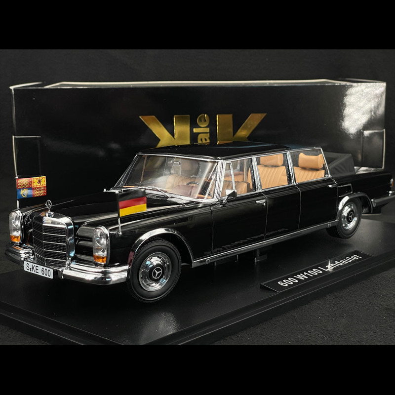 Mercedes 600 W100 Landaulet Elizabeth II / Kiesinger 1965 Schwarz 1/18 KK Scale KKDC181185
