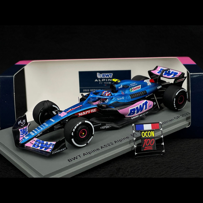 Esteban Ocon Alpine A522 n° 31 5. GP Österreich 2022 100. GP F1 1/43 ...