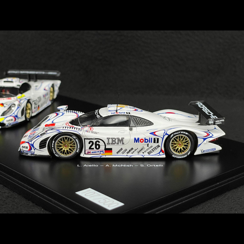 Duo Porsche 911 GT1-18 Type 996 n° 26 & n° 25 Sieger & 2. 24h Le Mans ...