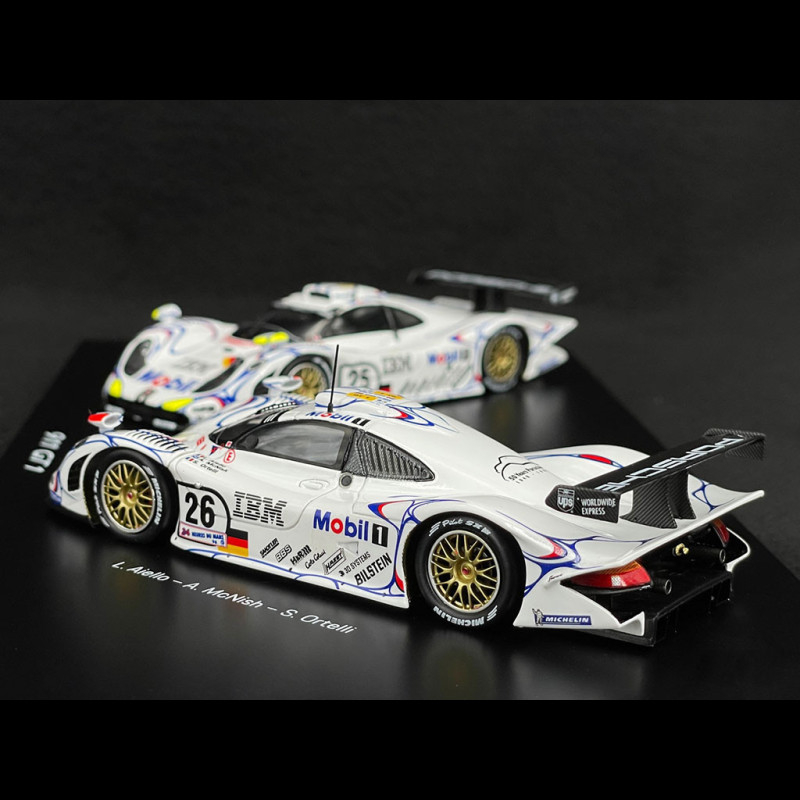 Duo Porsche 911 GT1-18 Type 996 n° 26 & n° 25 Sieger & 2. 24h Le Mans ...