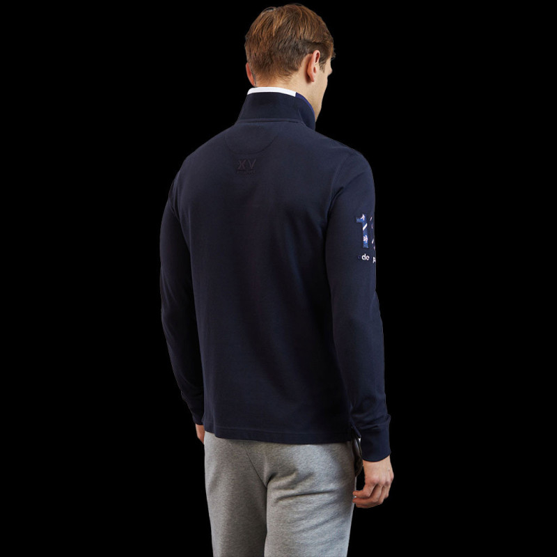 Eden Park Polo Shirt Long sleeves Number 10 XV de France Navy Blue ...