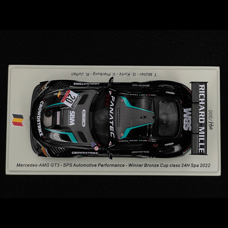 Mercedes-AMG GT3 n° 20 Class winner 24h Spa 2022 SPS 1/43 Spark SB520