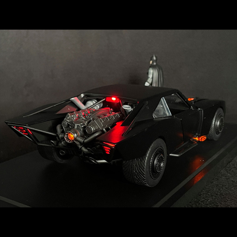 Batmobile Batman Movie The Batman 2022 with light and Figure Black 1/18 ...
