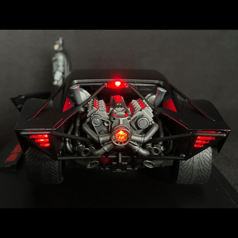 Batmobile Batman Movie The Batman 2022 with light and Figure Black 1/18 ...