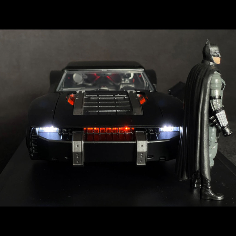 Batmobile Batman Movie The Batman 2022 with light and Figure Black 1/18 ...