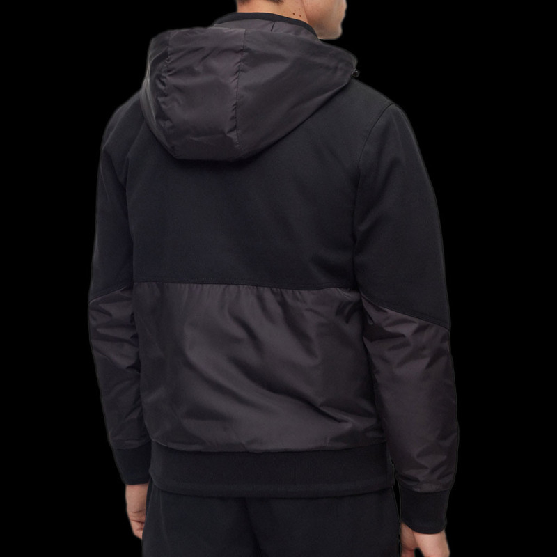 Porsche x BOSS hooded jacket Bi-material water-repellent Black BOSS ...