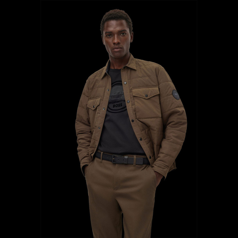 Porsche x BOSS Belt Black Perforated Leather BOSS 50500148_001 - Men