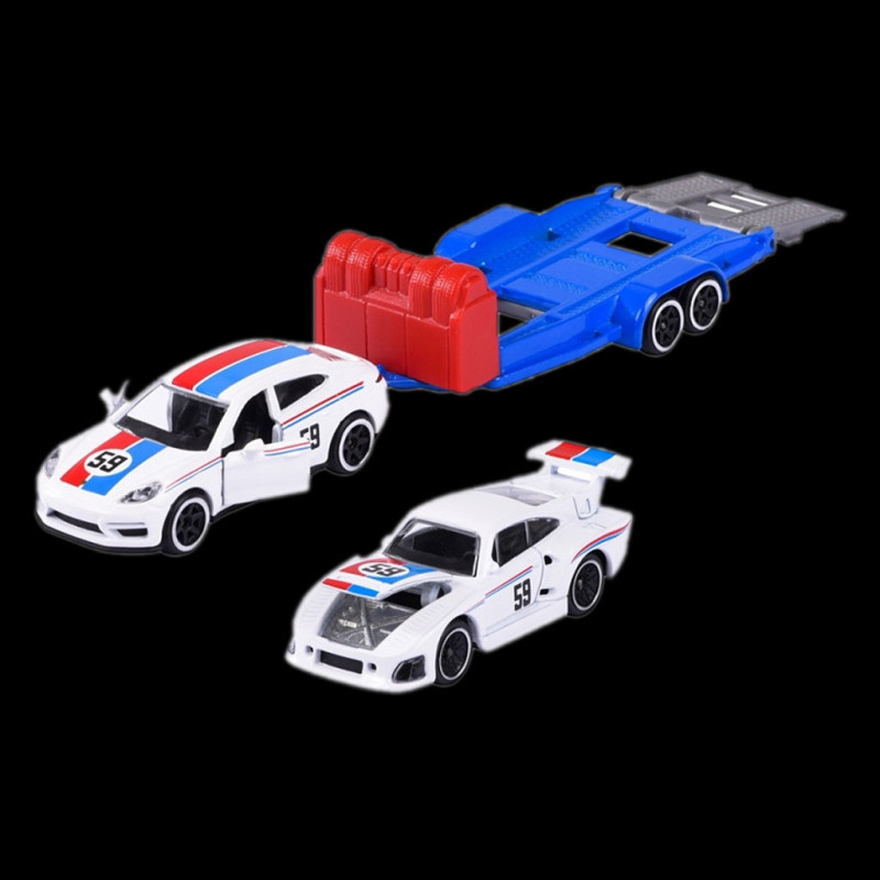 Porsche 935 K3 on trailer + Porsche Panamera Turbo Brumos 1/59 ...