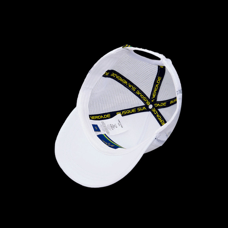 Ayrton Senna Busque Hat F1 Perforated White 701225332-001