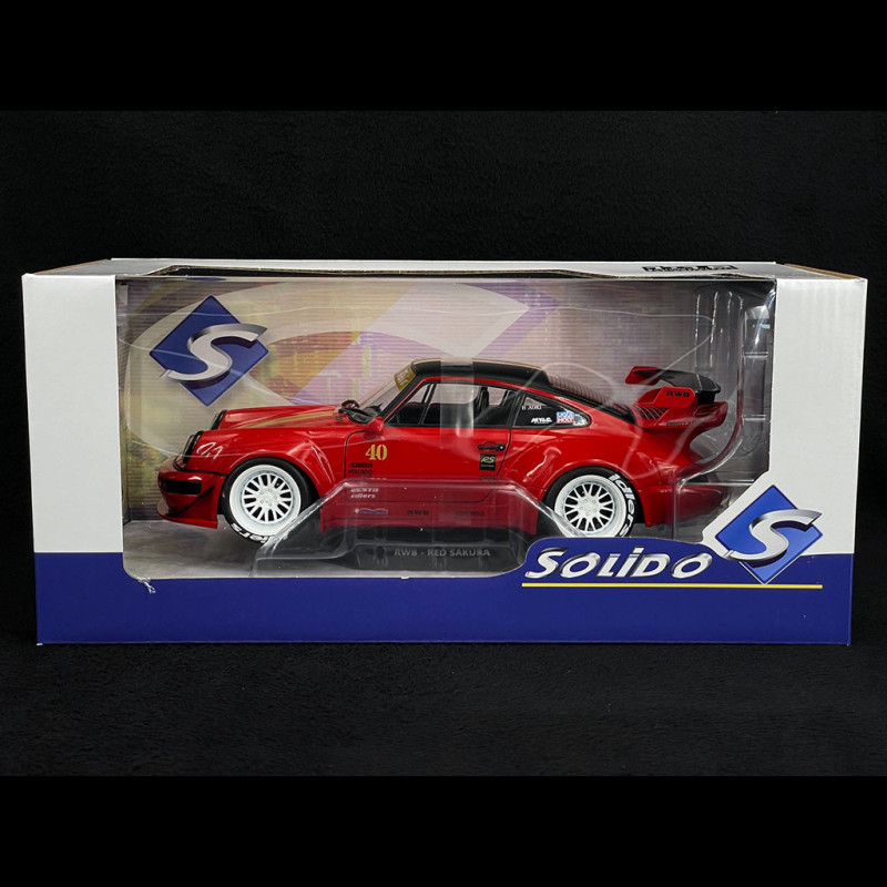 Porsche 911 Type 964 RWB Red Sakura 2021 Rouge 1/18 Solido S1807506