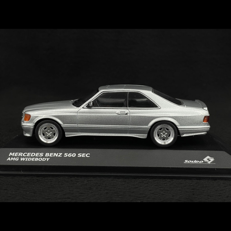 Mercedes-Benz 560 SEC AMG Wide Body 1990 Silver 1/43 Solido S4310903