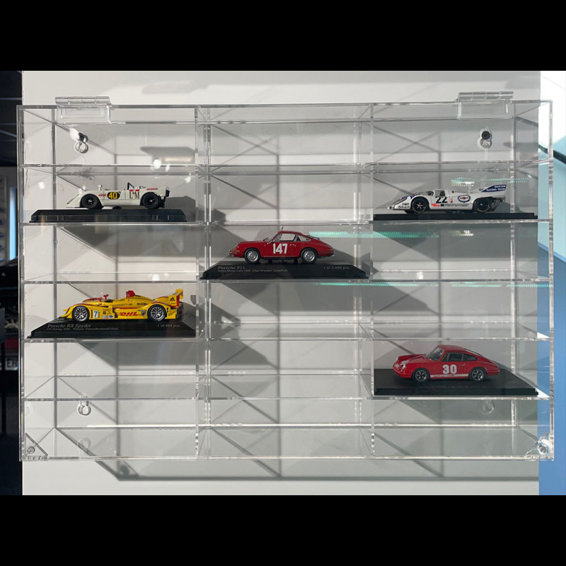 Wall Display Case for Diecast 18 Models Spark / Minichamps 1/43 Premium