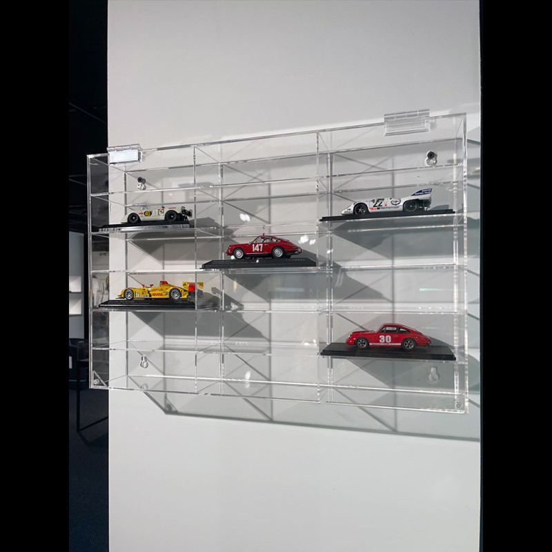 Wall Display Case for Diecast 18 Models Spark / Minichamps 1/43 Premium