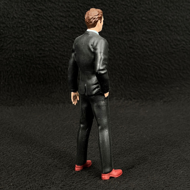Figurine man in suit Race circuit manager Diorama 1/18 Premium 18006