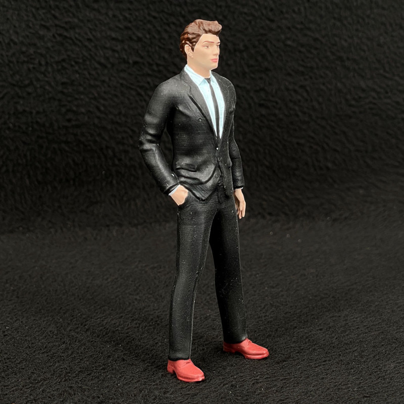 Figurine man in suit Race circuit manager Diorama 1/18 Premium 18006