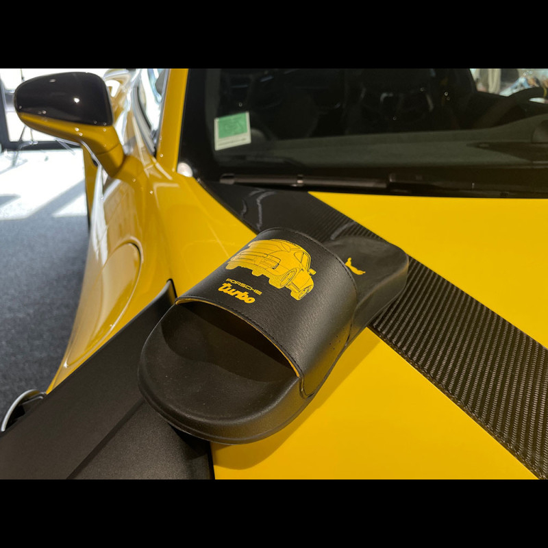 Porsche Sandals Turbo Puma Leadcat 2.0 Flip Flop Black 307568-01 - Unisex