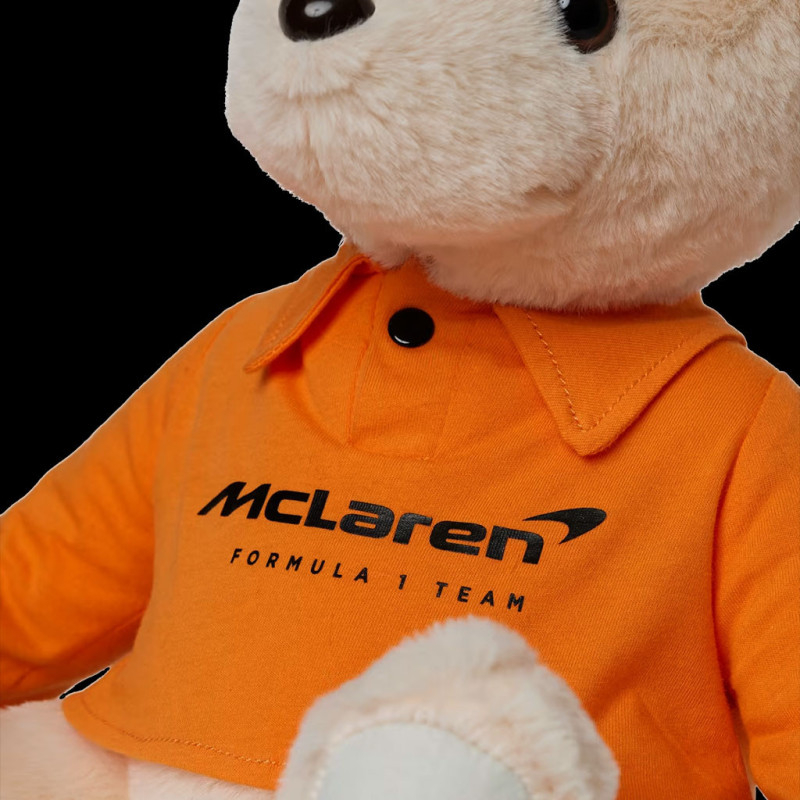 McLaren Teddy Bear Finborough F1 Mascot Norris Piastri Papaya Orange