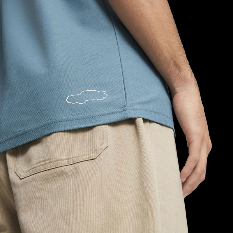 Duo Porsche Polo Turbo Puma + Porsche Cap Turbo Light Blue