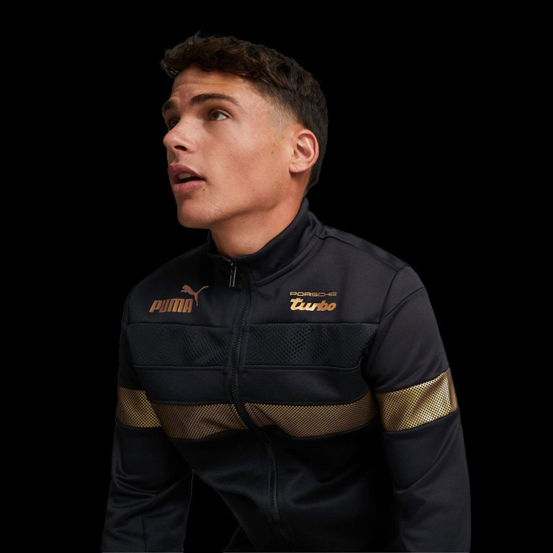 Duo Porsche Jacket Porsche Turbo Puma + Porsche T-Shirt Turbo Black / Gold